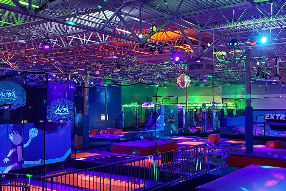 ADJ Lighting Brings Altitude Trampoline Park’s New ‘Super Park’ Concep