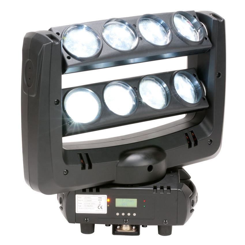 ADJ Crazy 8 Moving Head LED Strobe/Pulse Lighting Fixture