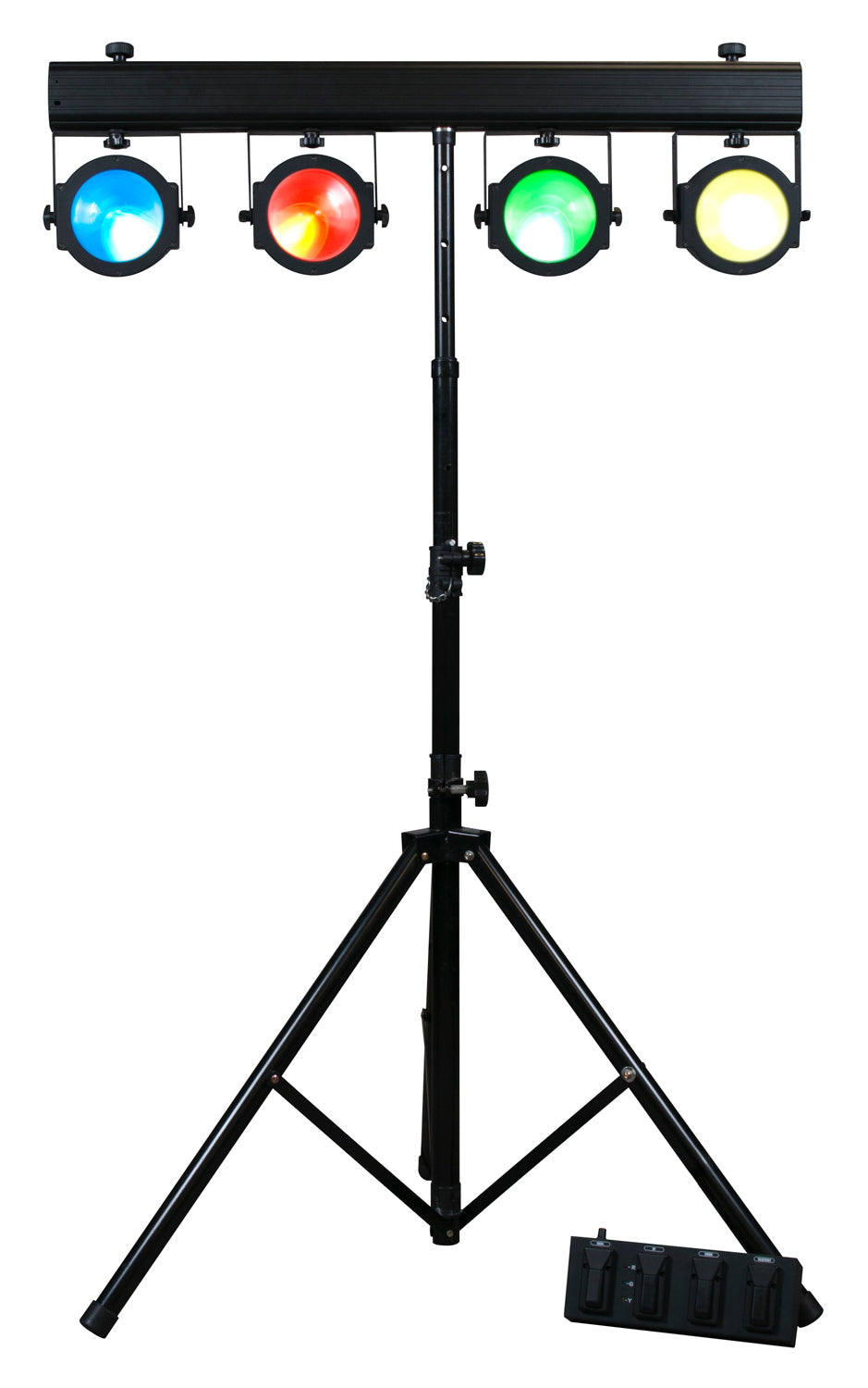 ADJ Dotz TPar LED Par Can Light System - X4 Tri Color LED Par Cans With ...