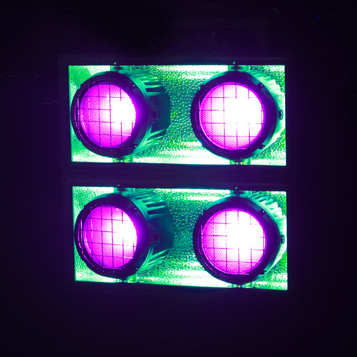 ADJ Encore DBX - RGBAW Blinder with RGB Background Effects with Aria X2