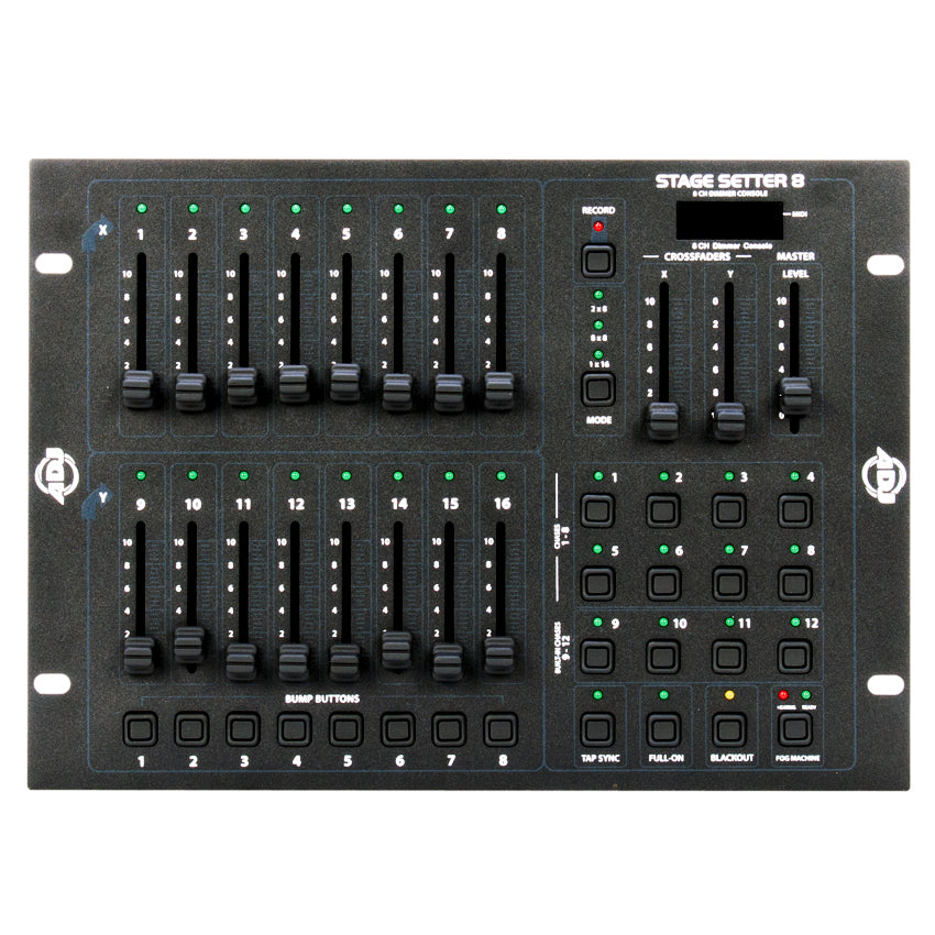 ADJ Stage Setter 8 DMX Controller From ECS - 16 Channels For Par Cans ...