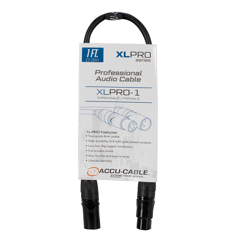 Accu Cable - 1-foot Pro Audio Cable